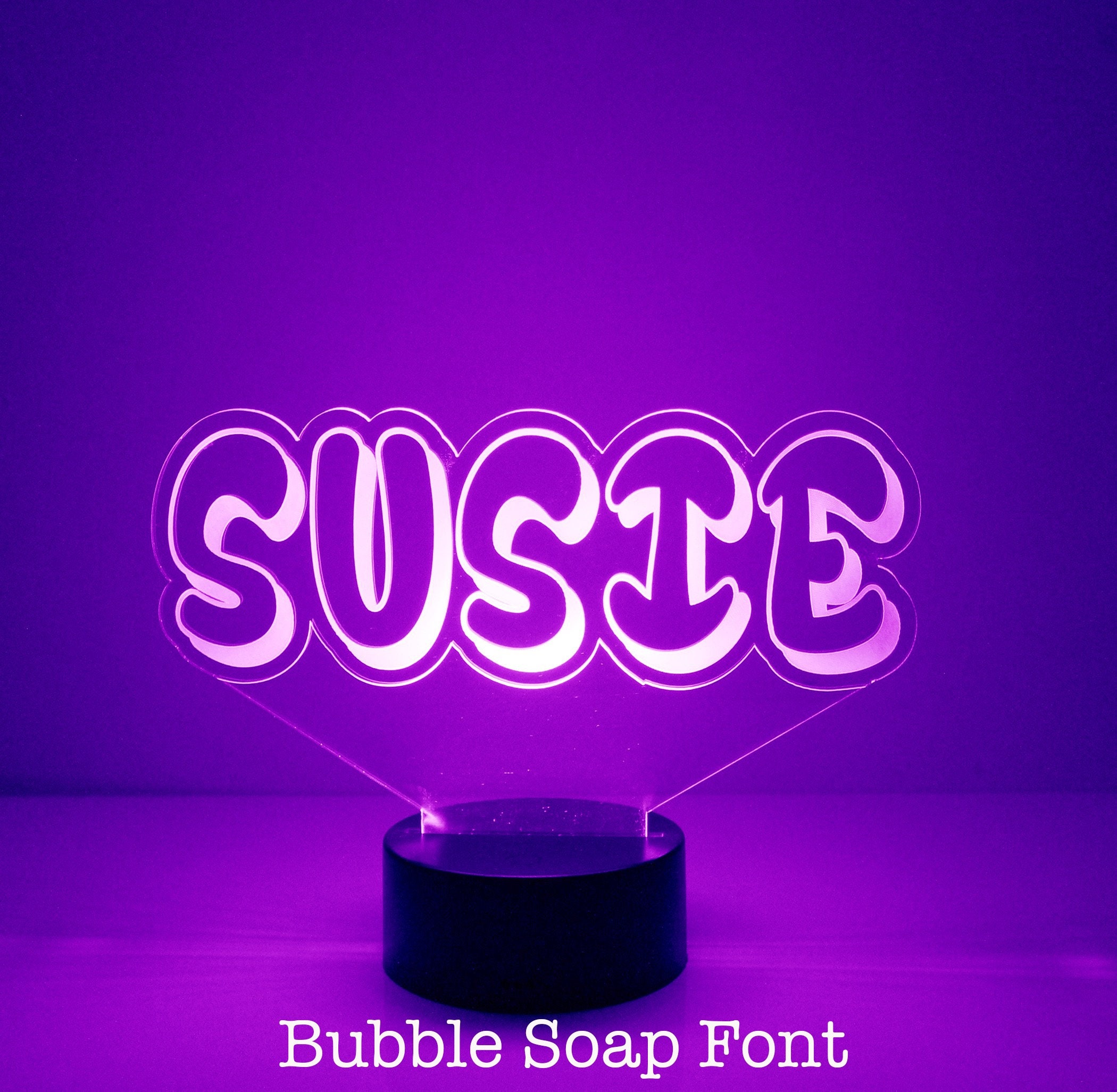 Name Light, Personalized, LED Night Lamp for Kids Teens, Remote Control ...