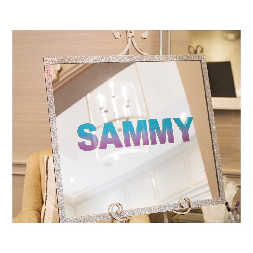 Custom Made Bar/bat Mitzvah Mirrored Acrylic Sign in Board - Create ...