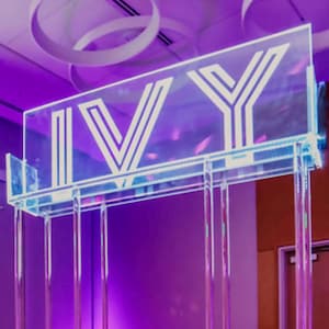 Custom Made LED Acrylic Light up Centerpieces - Create Your Own Logo or ...