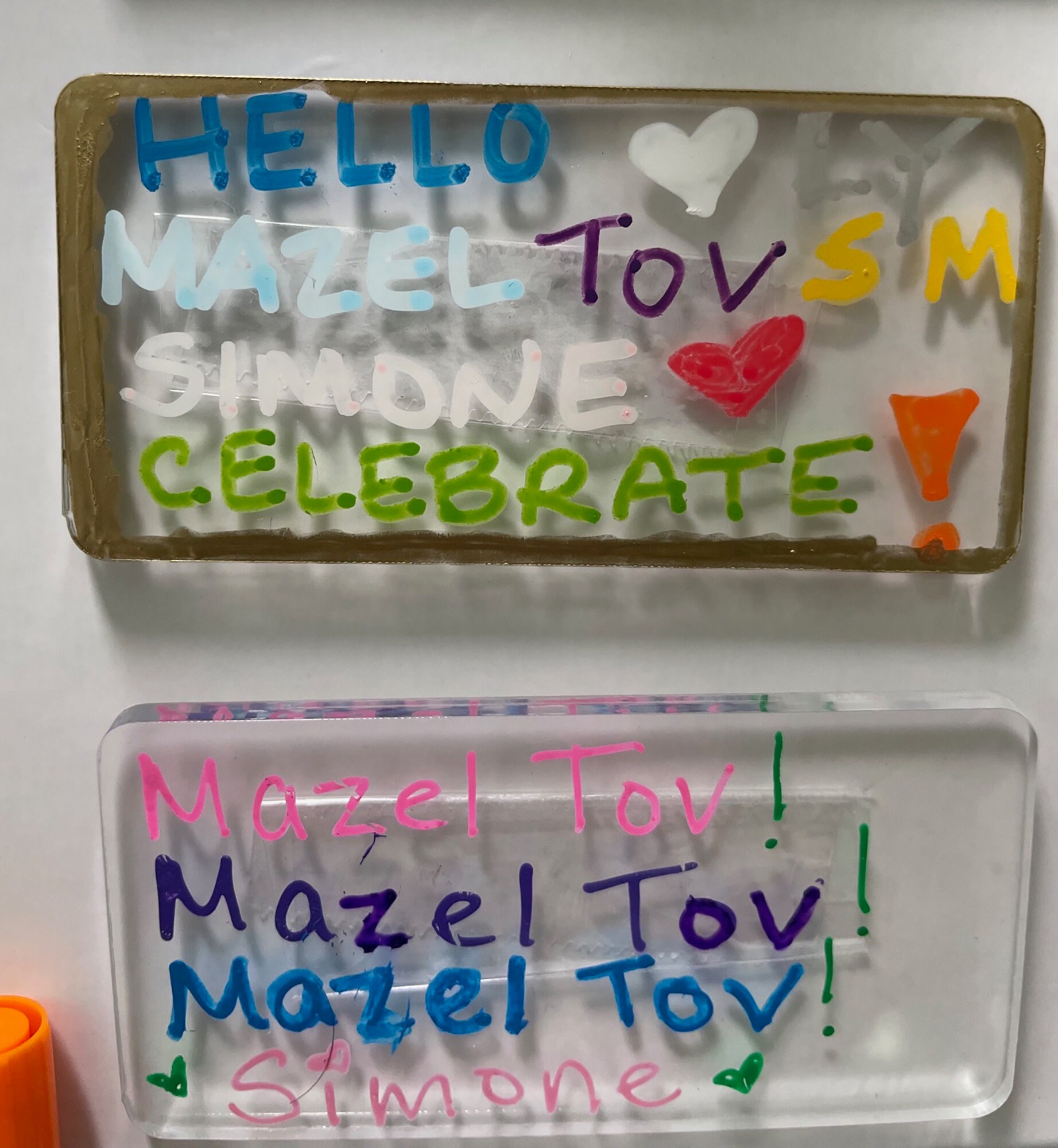 Party Supplies Weddings Drop Box Custom Made Bar/Bat Mitzvah Mirrored ...