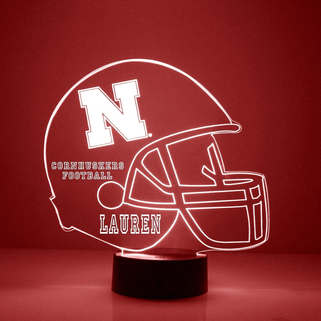 Nebraska Cornhuskers, Personalized Sports Fan Lamp, College Football ...