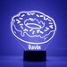 Donut Night Light, Personalized Free, LED Night Lamp, With Remote ...