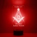 Masonic Symbol Night Light Personalized Free LED Night Lamp - Etsy