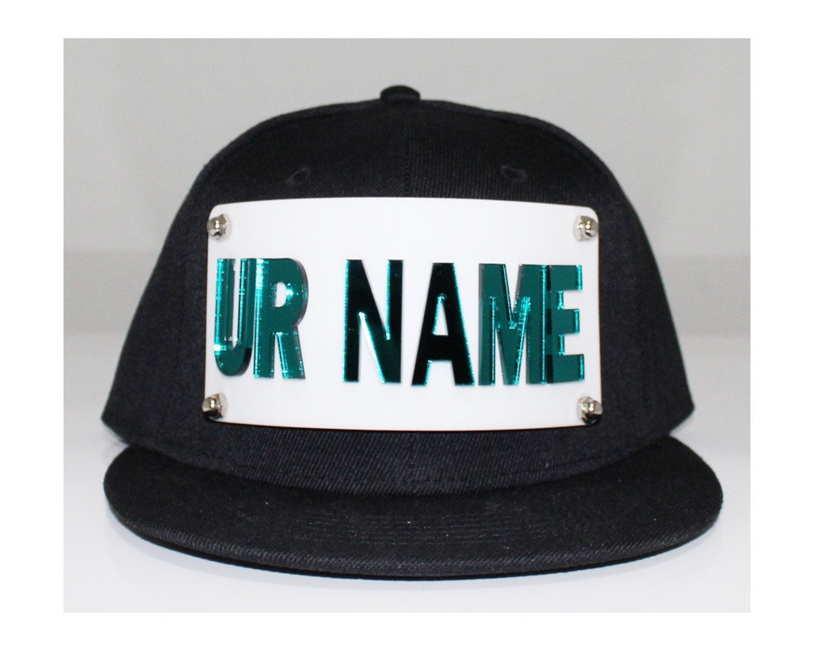 Snapback Hat mirrored Letters Logo Reproduction Name - Etsy