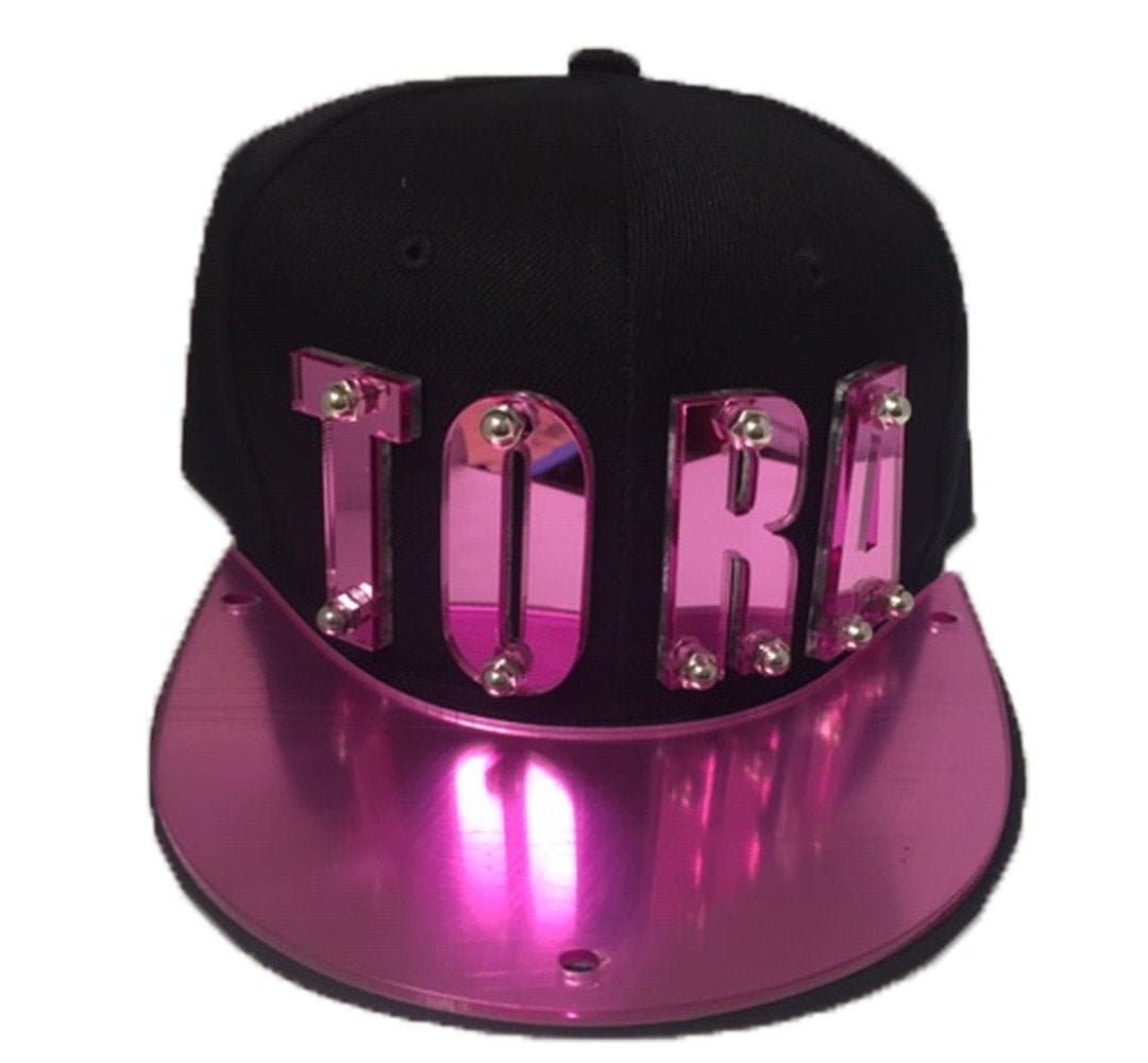 Create Your Own Custom Mirrored Letters Snapback With Mirrored Brim Hat ...