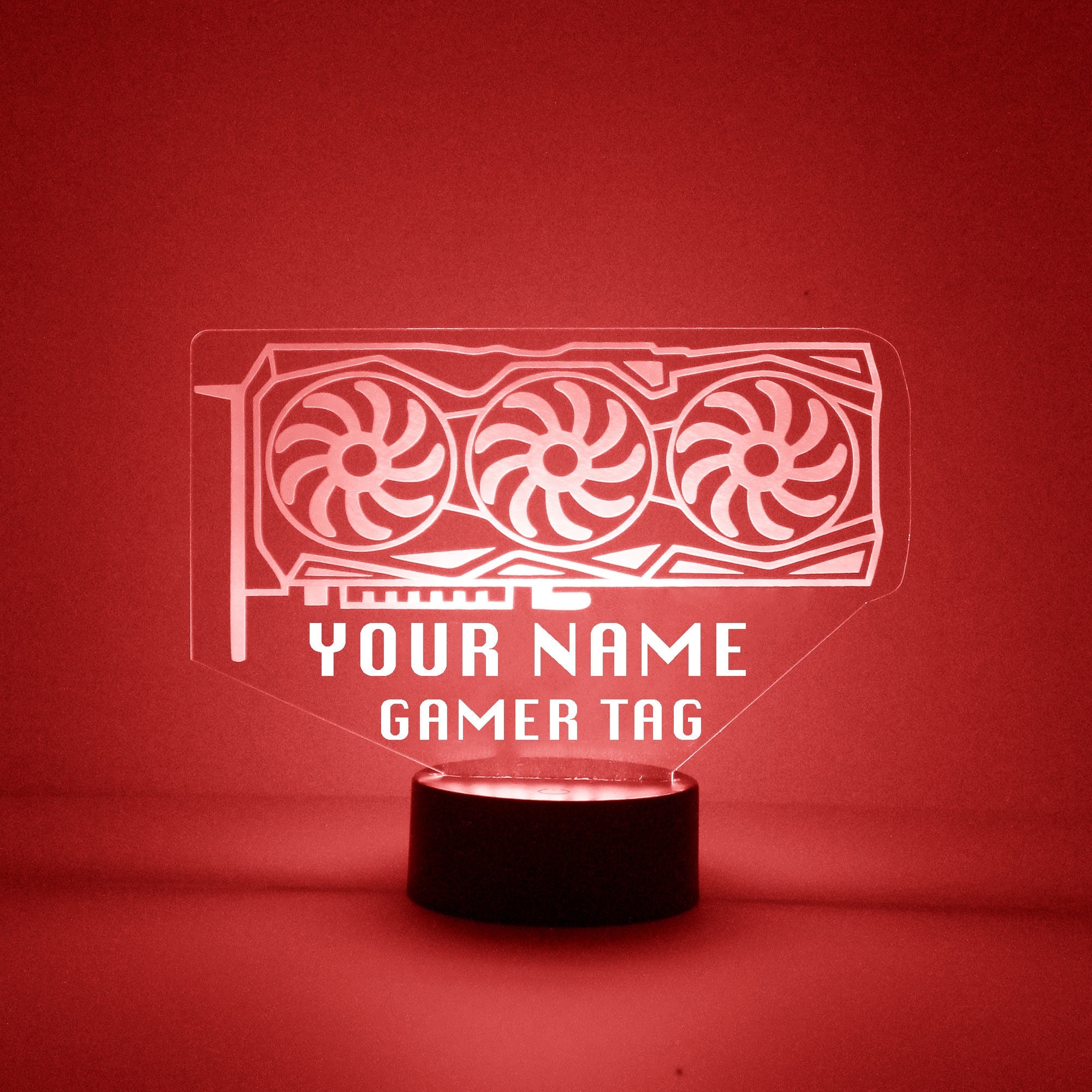 PC Gamer Light Personalized Free LED Night Lamp With Remote - Etsy