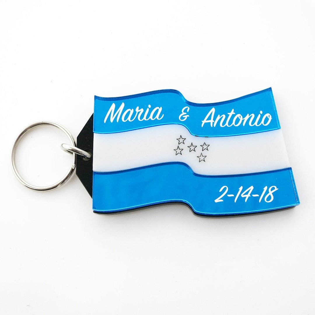 Personalized Honduras Flag Heritage Key Chain, Personalized Free ...