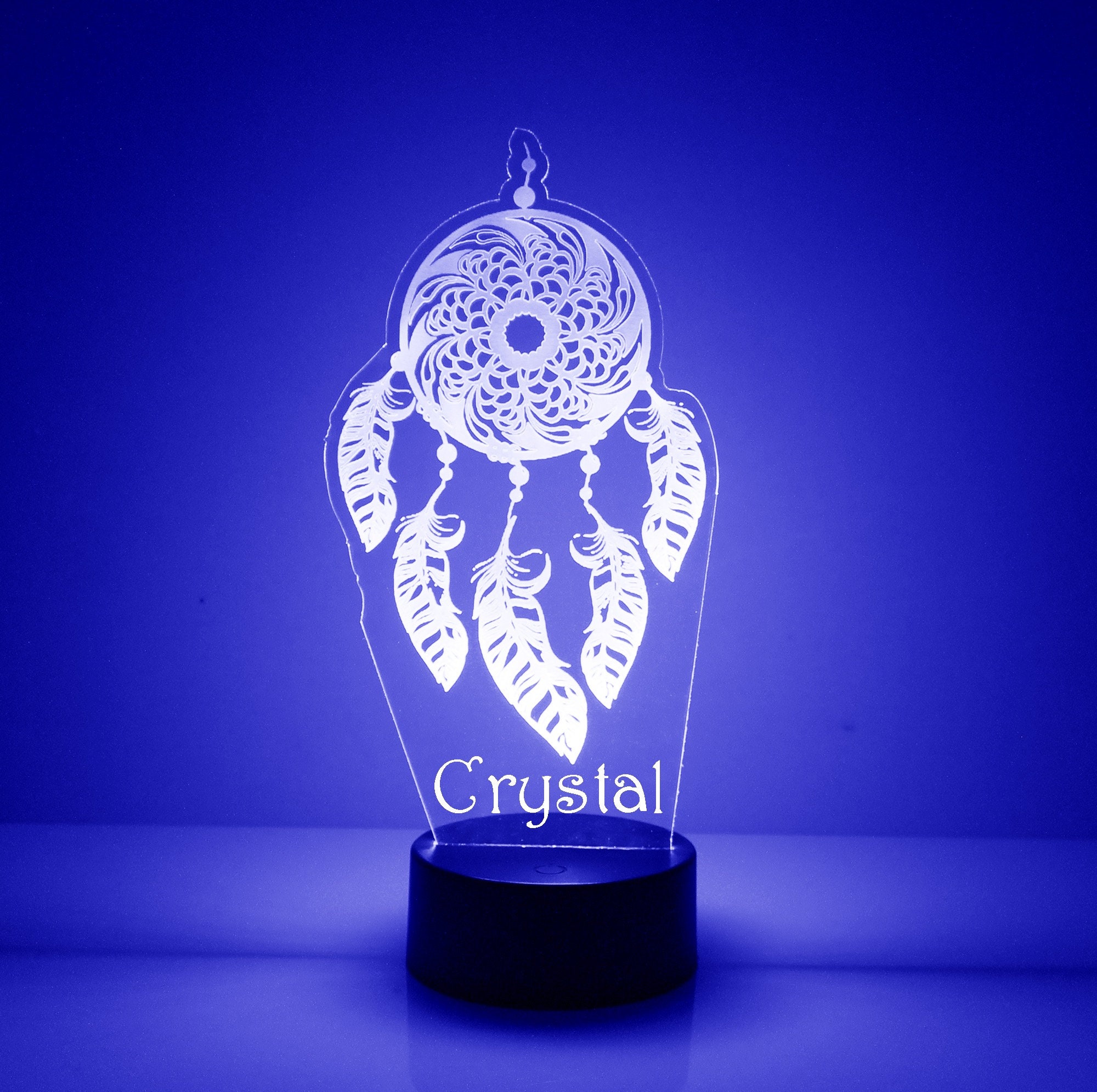 Dream Catcher Night Light Personalized Free LED Night Lamp - Etsy