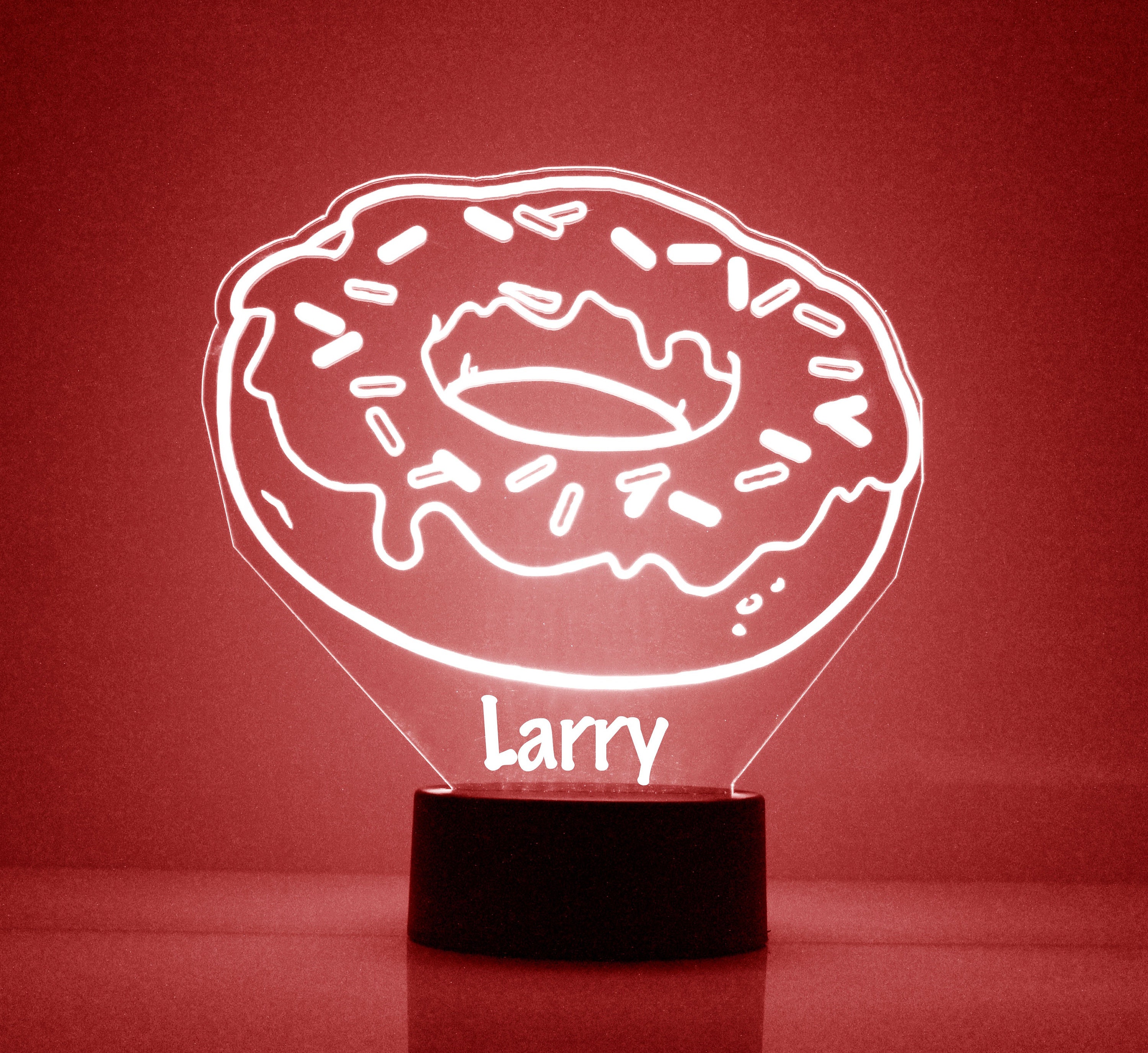Donut Night Light Personalized Free LED Night Lamp With - Etsy