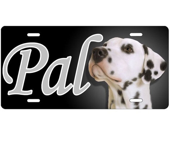 Dalmation Vanity Dog License Plate Auto Tag Create Your - Etsy UK
