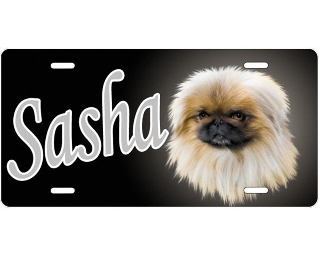 Pekingese Vanity Dog License Plate - Auto Tag - Create Your Own, Names ...
