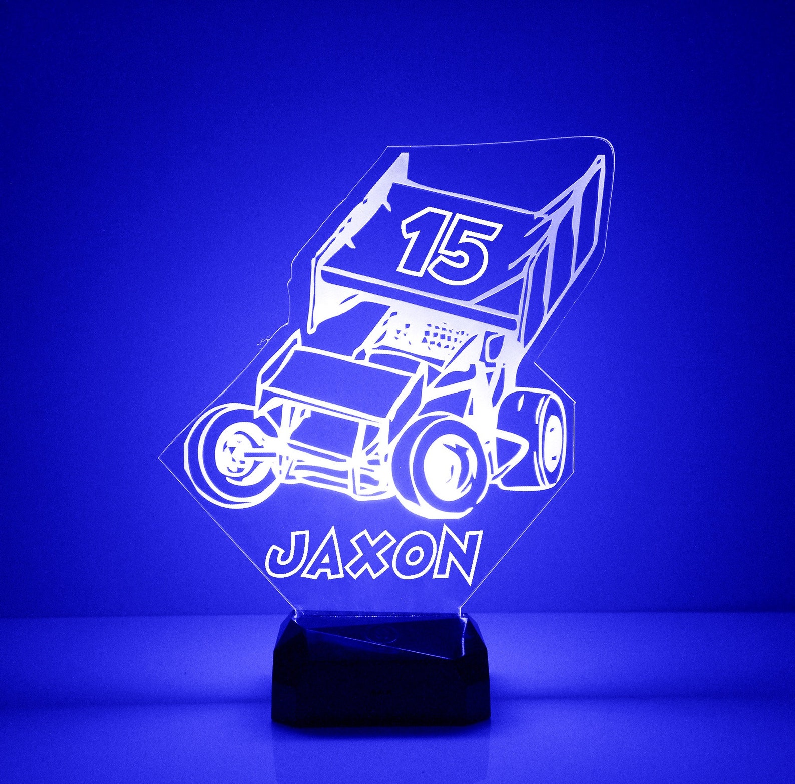 Sprint Racing Car Night Light, Personalized Free, LED Night Lamp, With ...