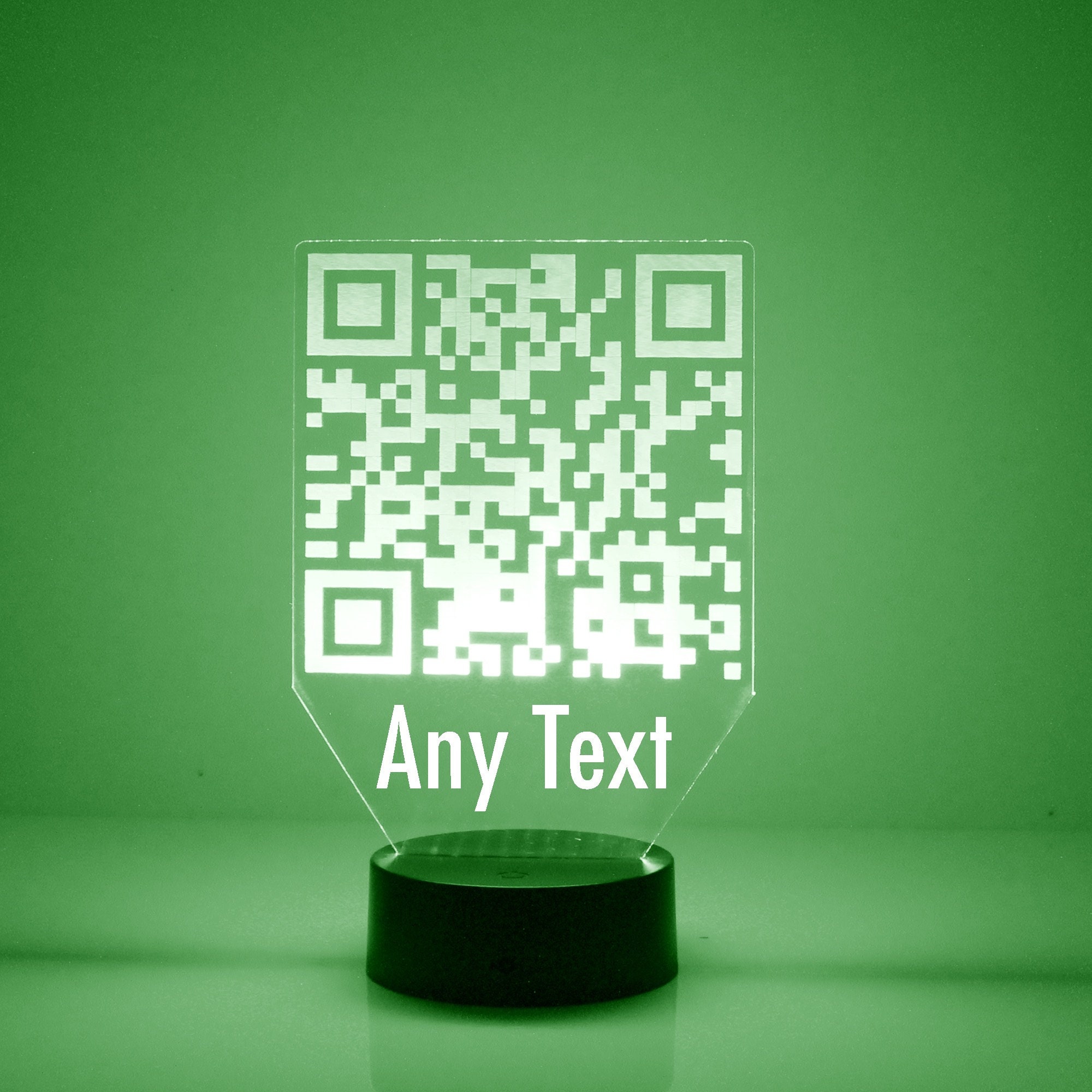 Custom Made QR Code Light up Sign Personalized Free LED - Etsy