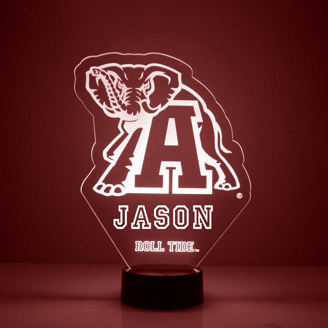 Alabama Crimson Tide, Personalized Sports Fan Lamp, College Football ...