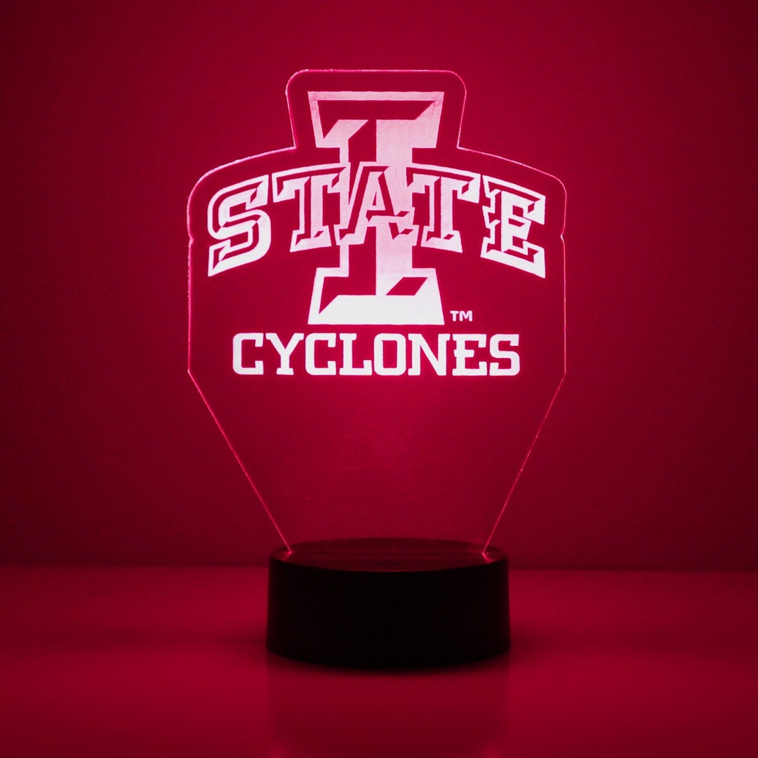 Iowa State Cyclones, Personalized Sports Fan Lamp, College Football ...
