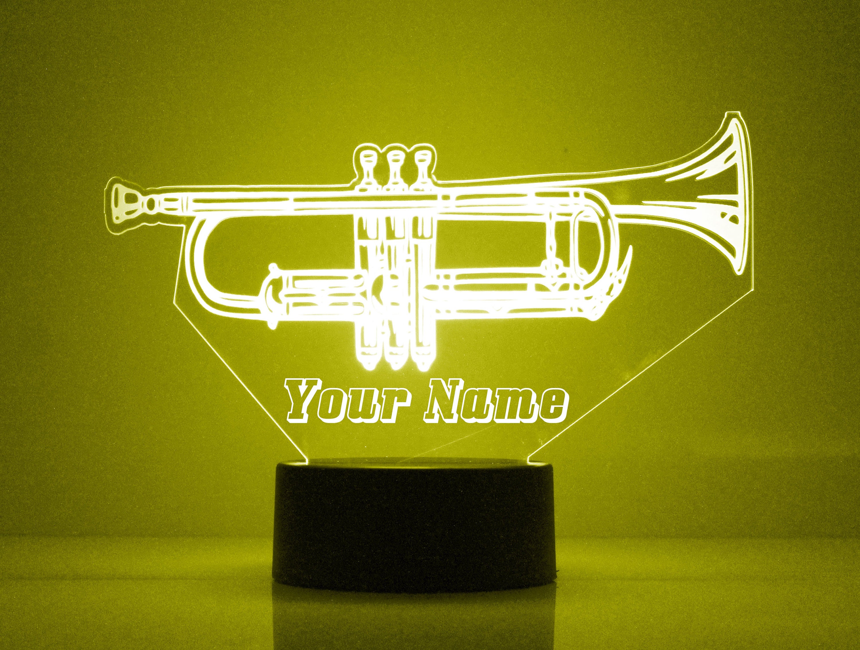 Trumpet Night Light Personalized Free LED Night Lamp With | Etsy