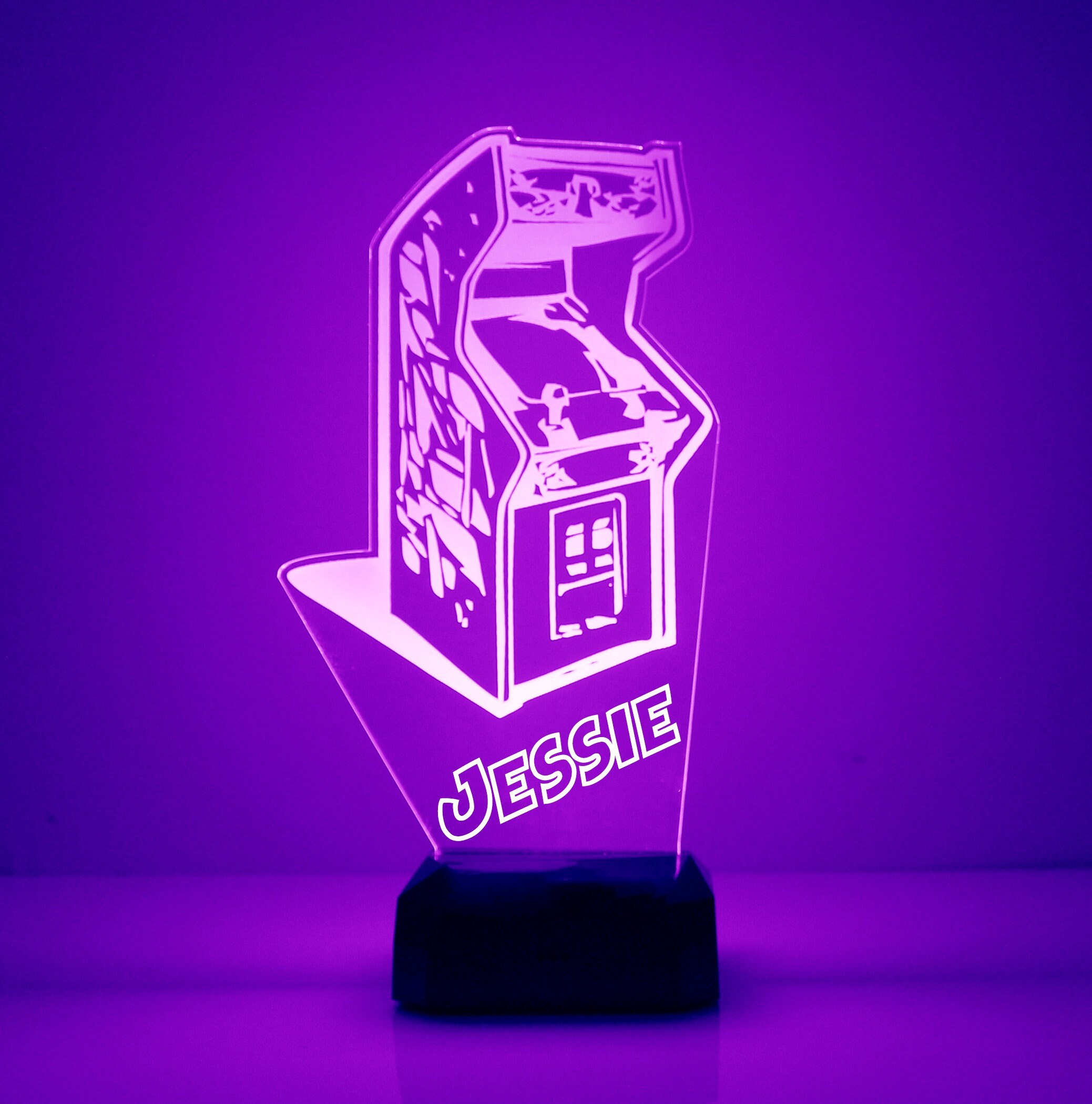 Classic Arcade Game Night Light Personalized Free LED Night - Etsy