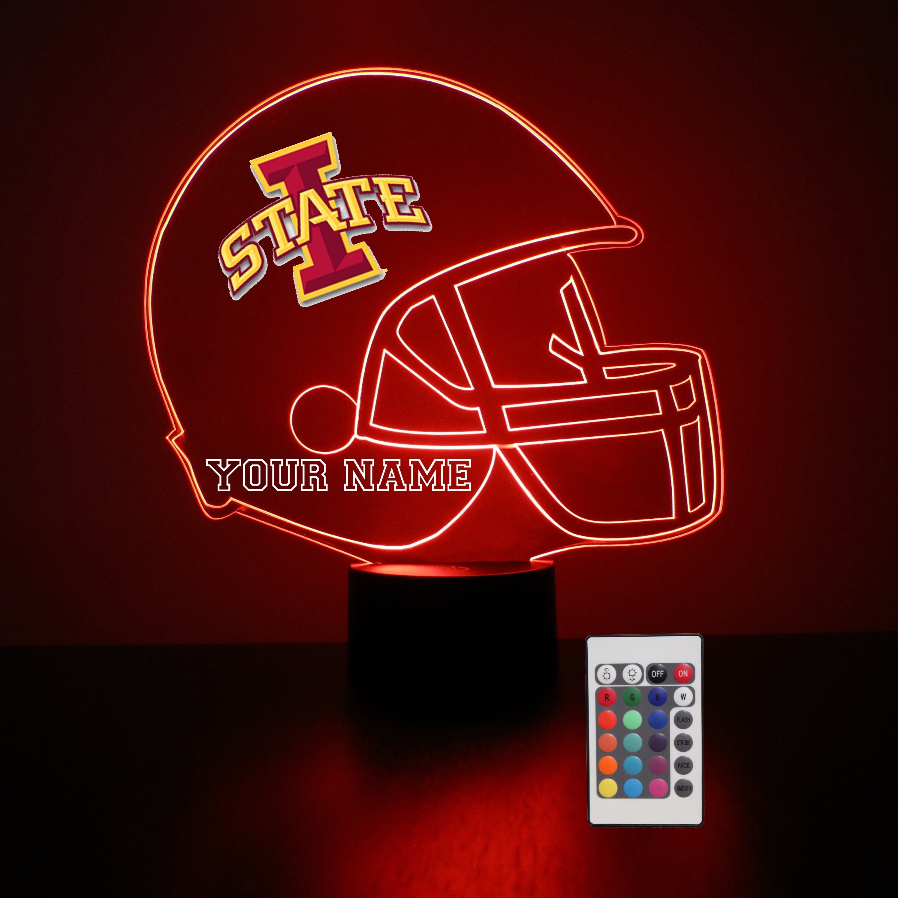 Iowa State Cyclones, Personalized Sports Fan Lamp, College Football ...