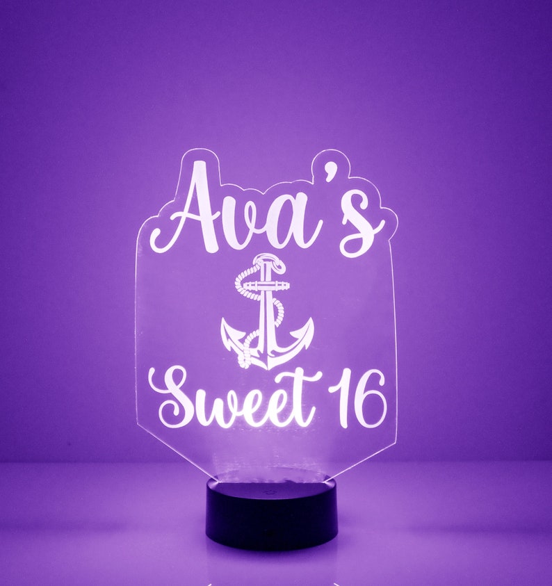 Custom Made LED Acrylic Light up Centerpieces Create Your - Etsy