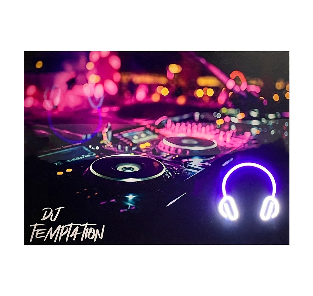 Neon Glow DJ Sign, Personalized, Party Decor, Best Gift for DJ, Light ...