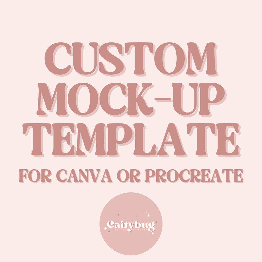 Custom Realistic Mock-up Template for Procreate and Photoshop, Your ...