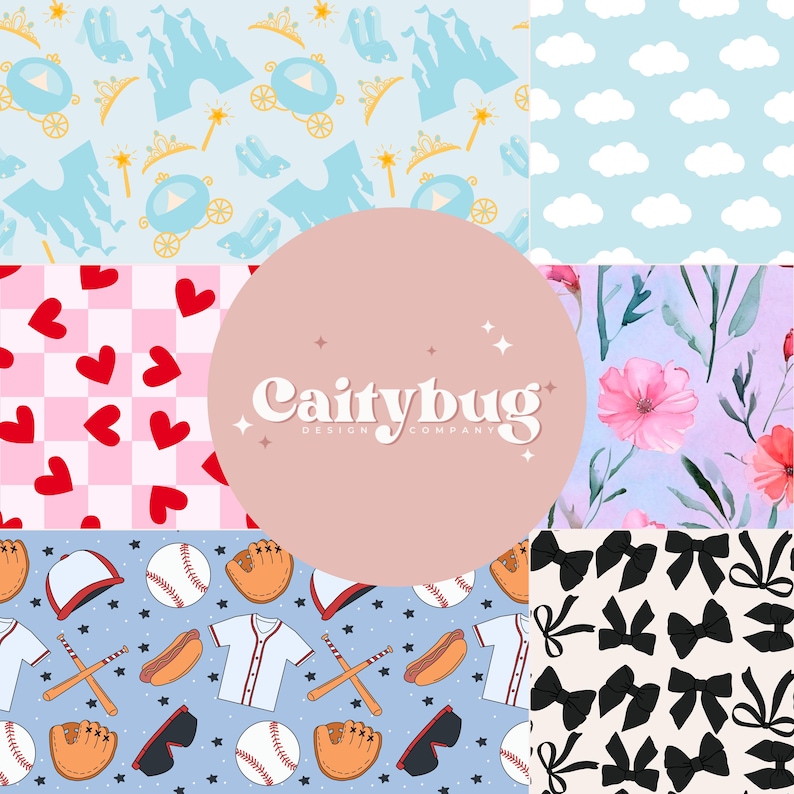 VW Bus Summer Roadtrip Seamless Pattern 300 DPI PNG Instant Download ...