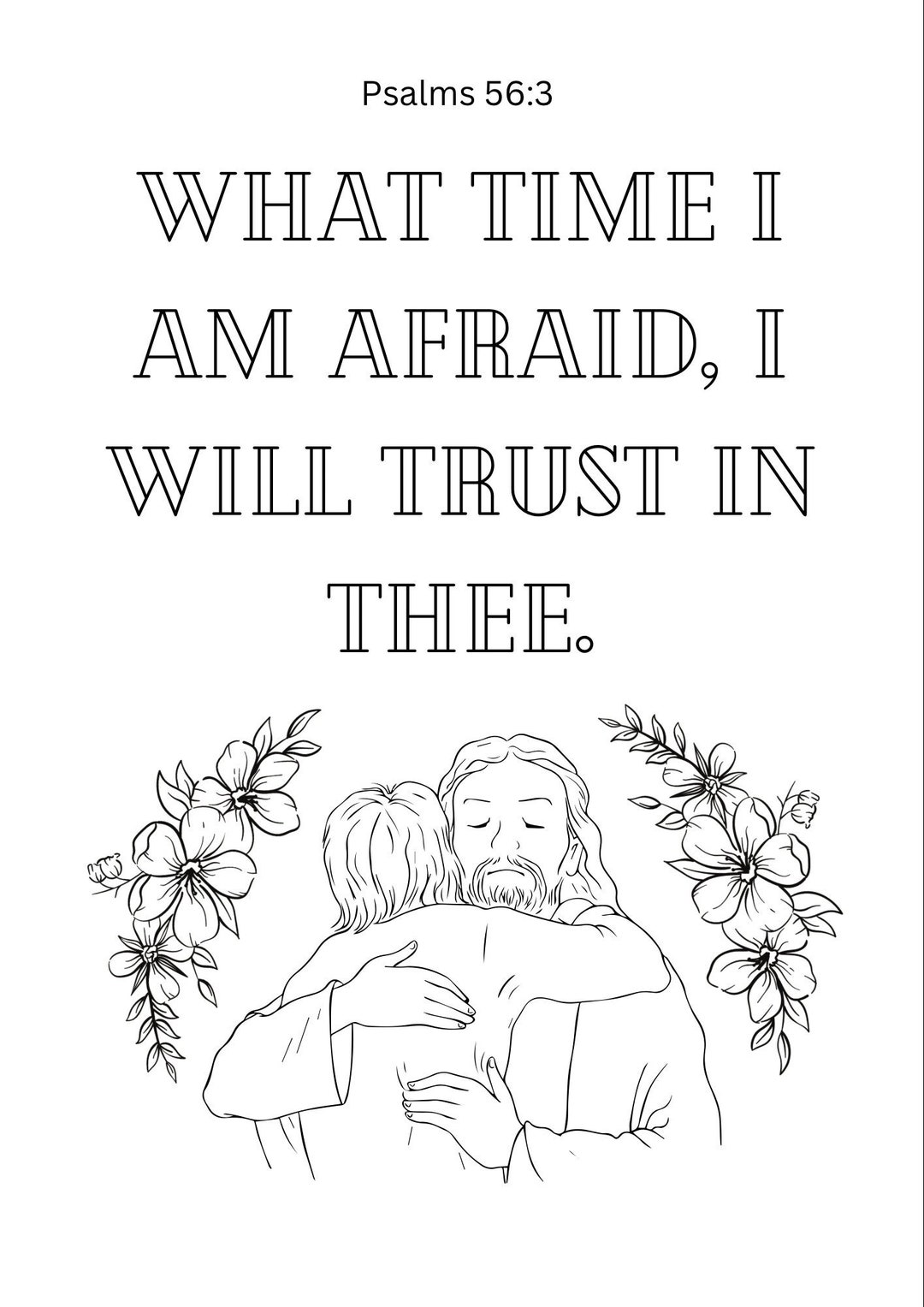 Bible Verse Color Sheet - Etsy