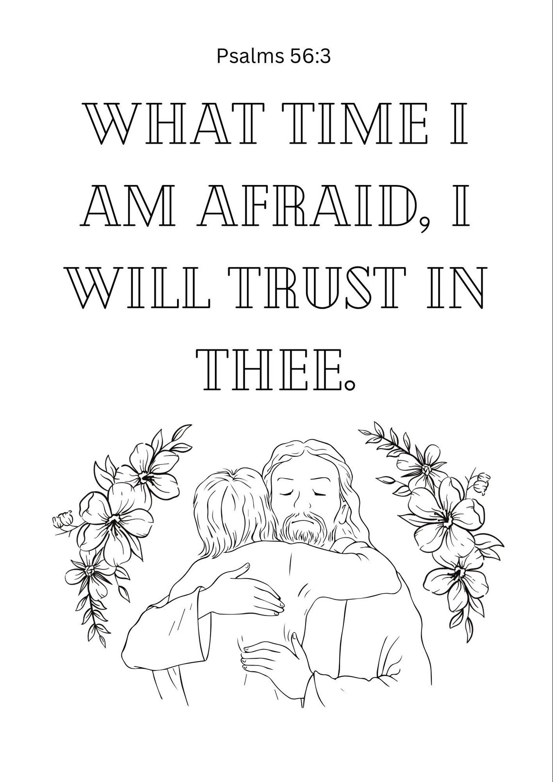 Bible Verse Color Sheet - Etsy