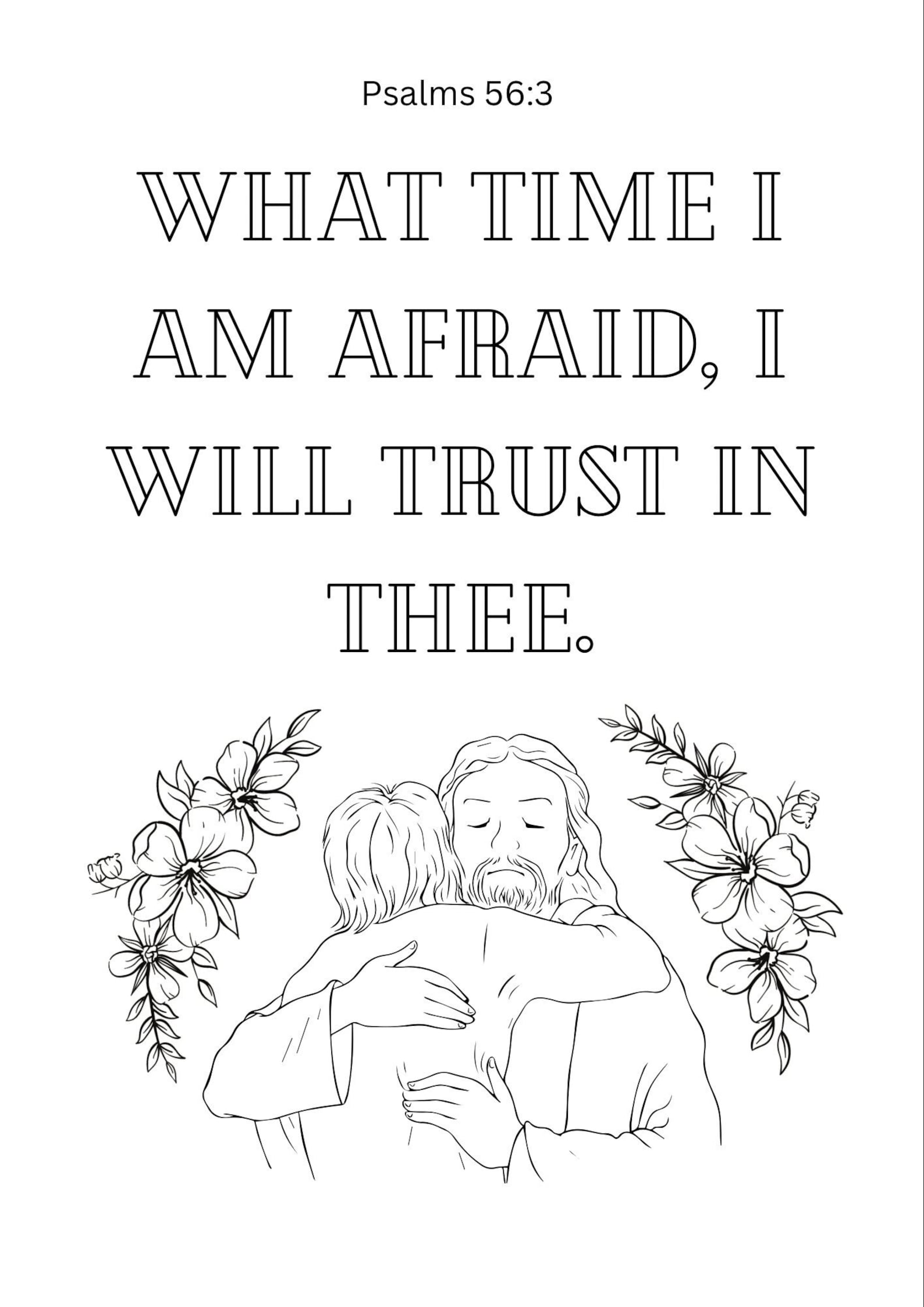Bible Verse Color Sheet - Etsy