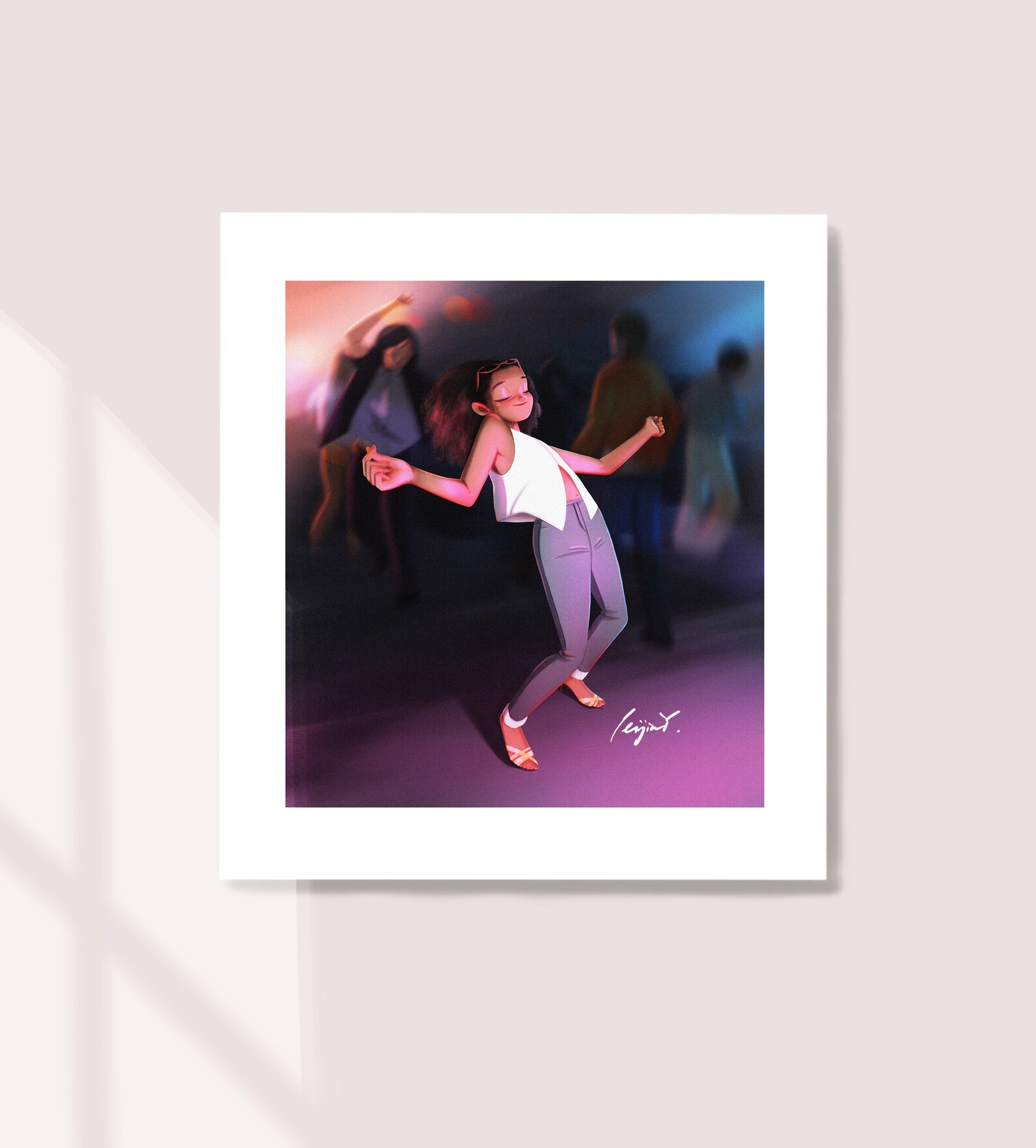 Free Spirit Art Print Dancing Girl Feel Free Nobody Cares Dancer Peijin ...