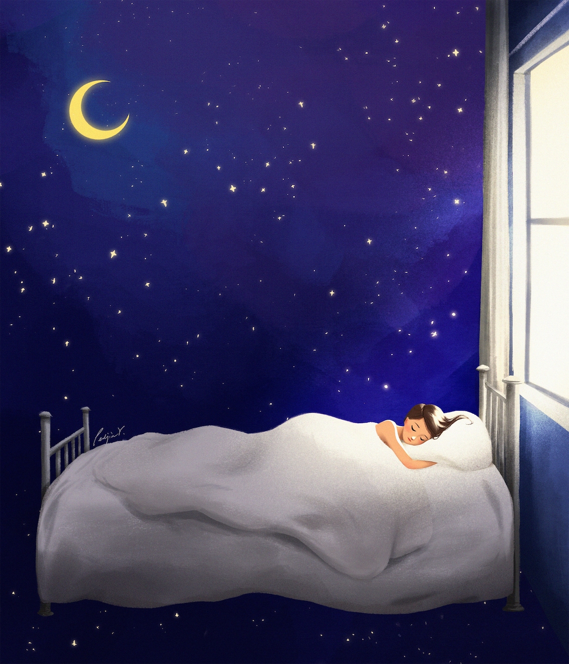 Day and Night - Morning - Art Print - Illustration - Wall Deco ...