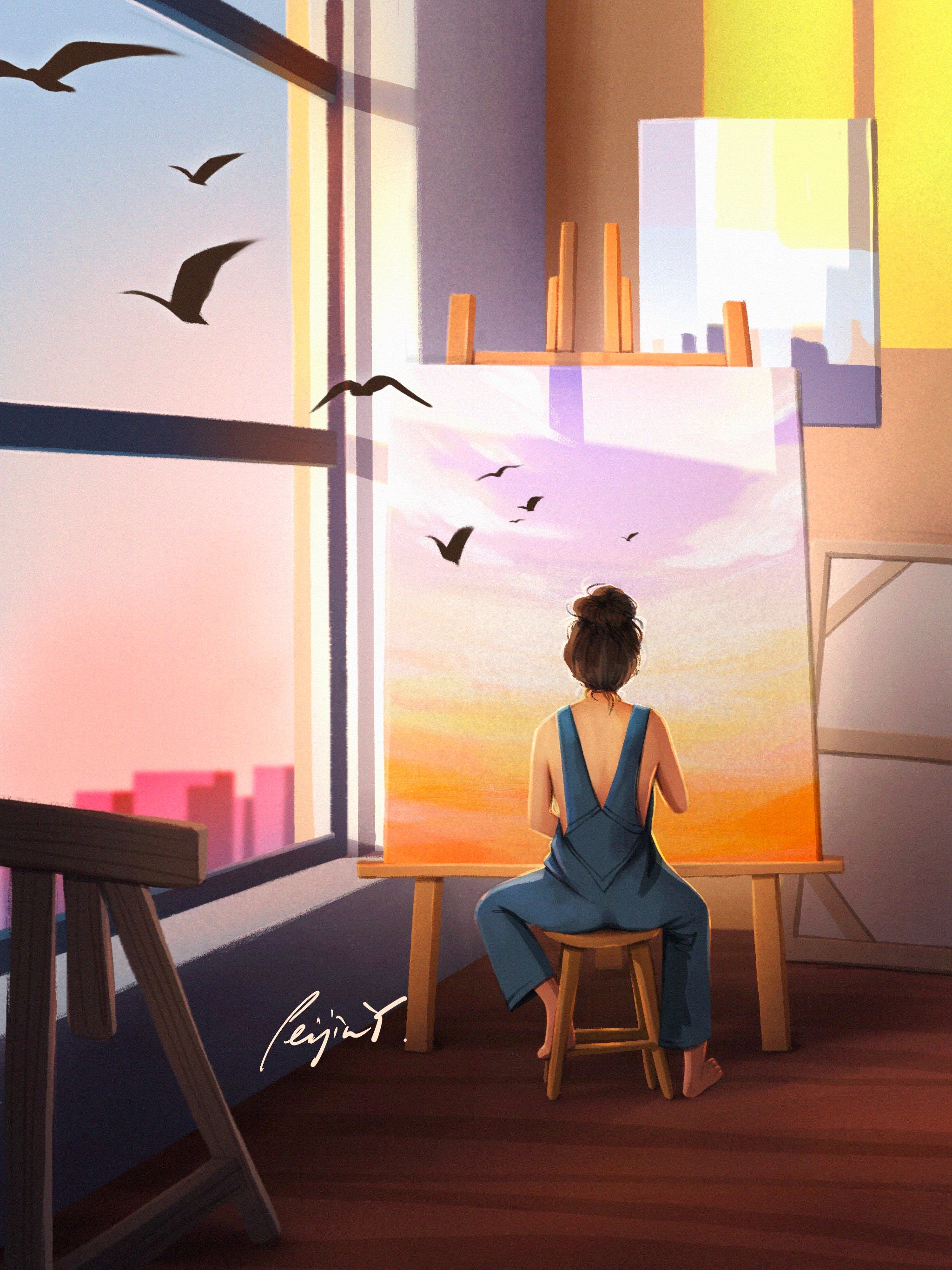 Dreamland Art Paint Fantasy Art the Magical Moment - Etsy