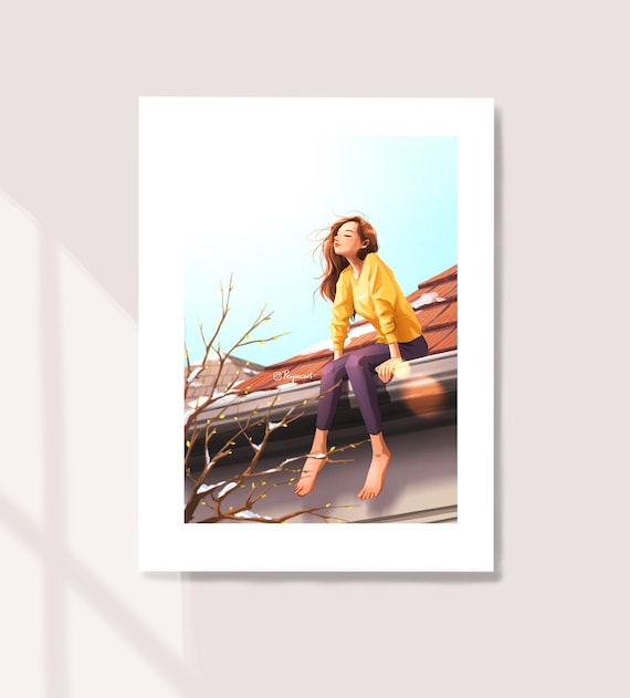 Spring is Coming Art Print Early Spring Free Spirit on | Etsy