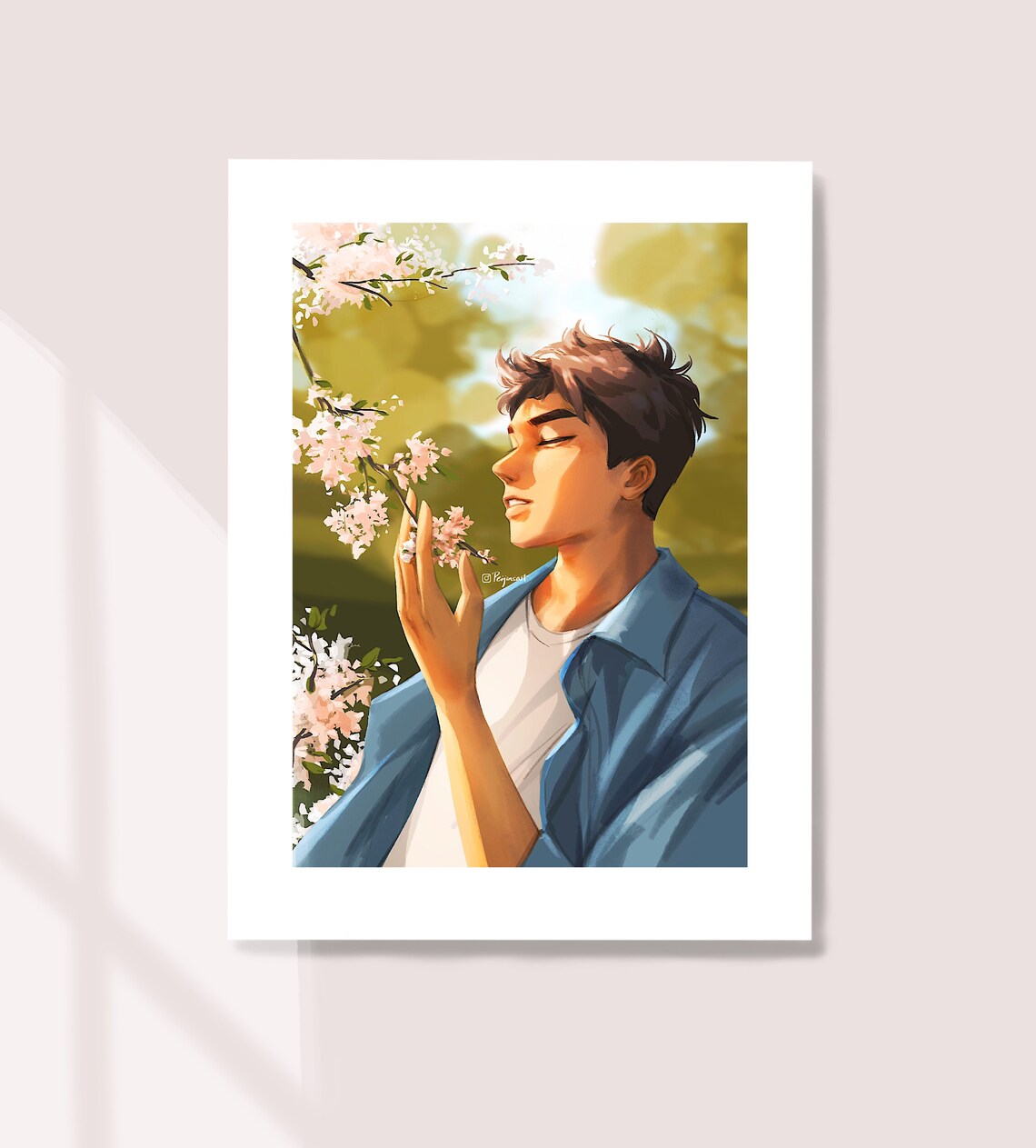 Flower Boy Art Print Cute Boy Good Looking Guy Flowers - Etsy Canada