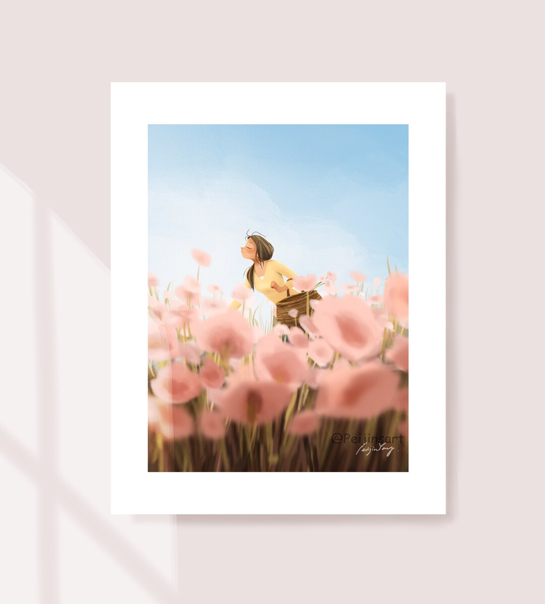 Smell the Spring - Art Print - Illustration Art - Wall Deco - Wall Art ...