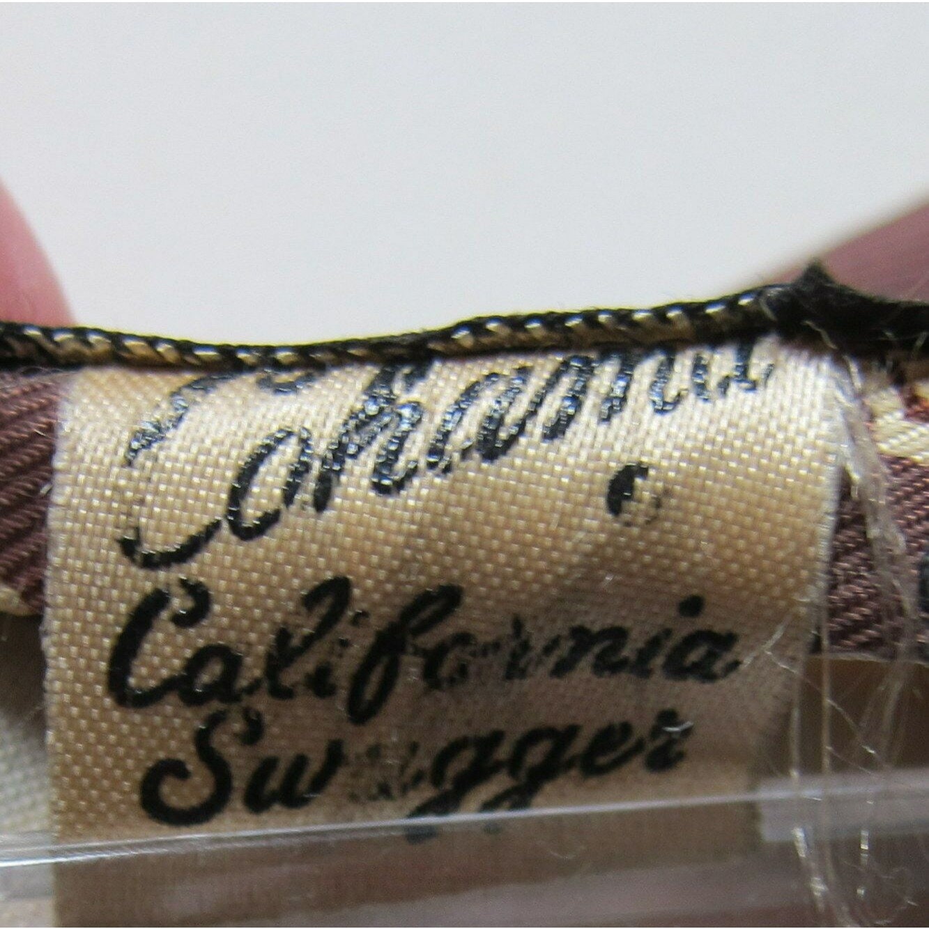 Vtg 1940s Cohama California Swagger Swing Tie Steber Brown Morehouse ...
