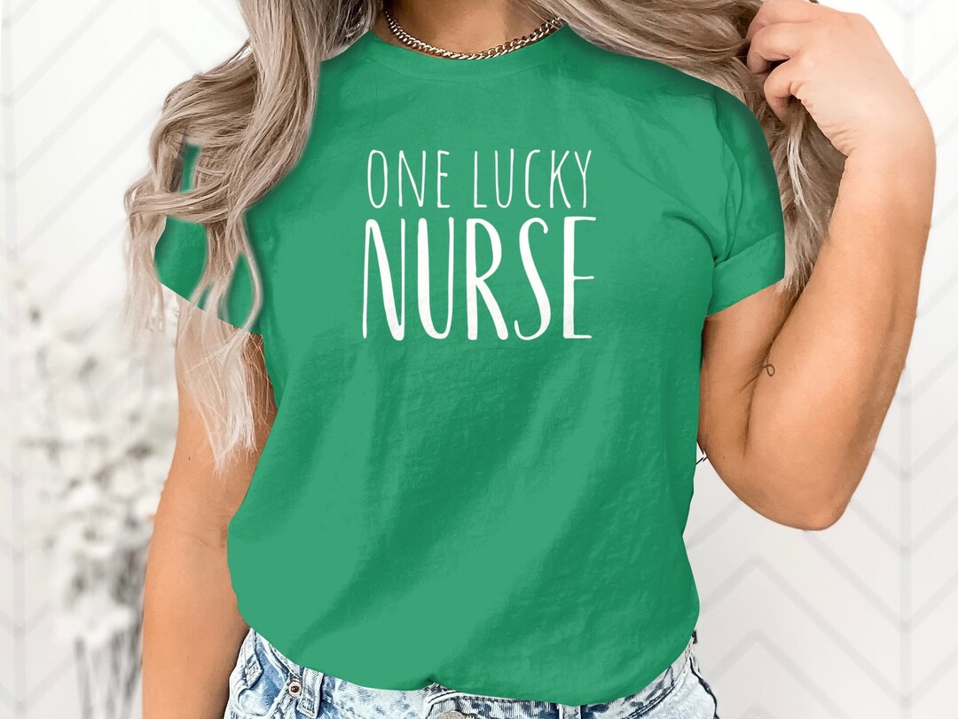 One Lucky Nurse T-shirt: St. Patrick's Day Graphic Tee - Etsy
