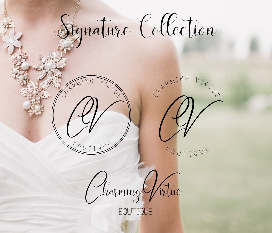 SIGNATURE COLLECTION Premade Logo Pack Includes Rose Gold - Etsy