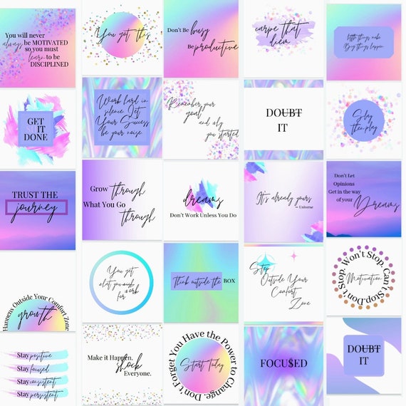 25 Instagram Post Templates IG Template Social Media Engaging | Etsy