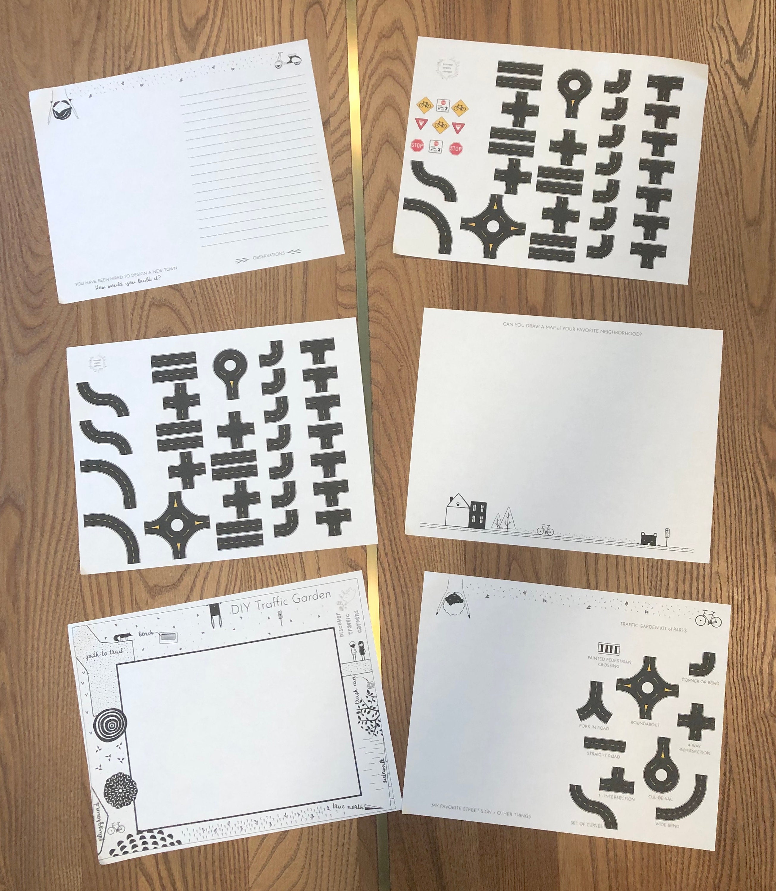 DIY Traffic Garden Printable (6 Pages) - Etsy