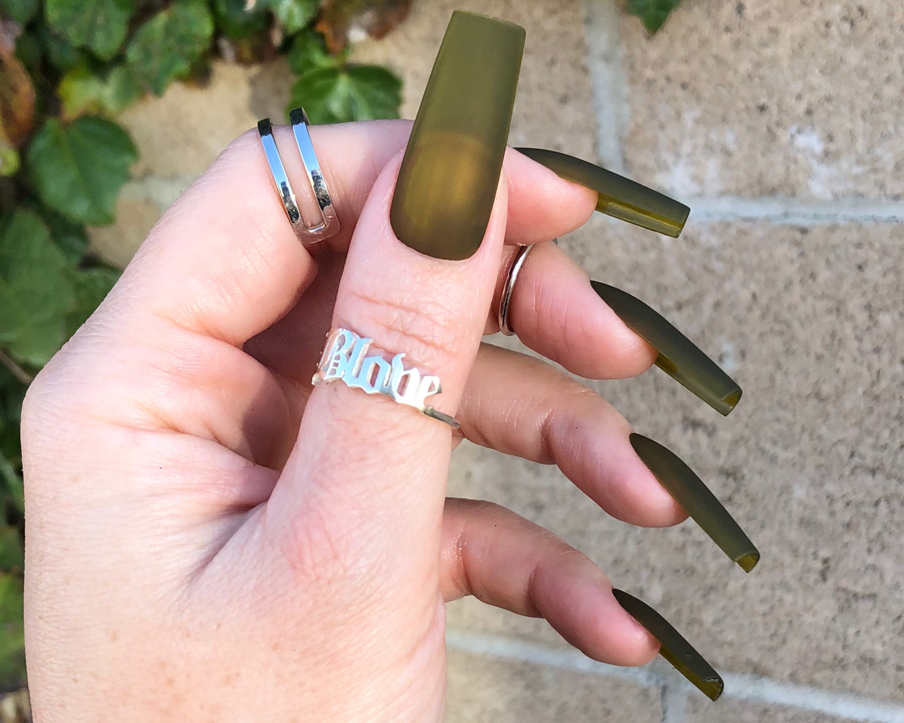 Sheer Olive Green Press On Nails Matte or Gloss Choose | Etsy