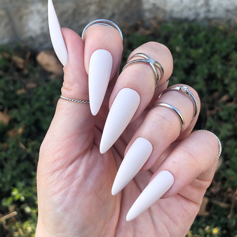 Matte Fake Nails - Etsy