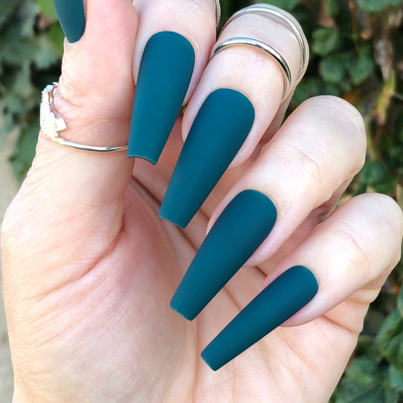Matte Fake Nails - Etsy