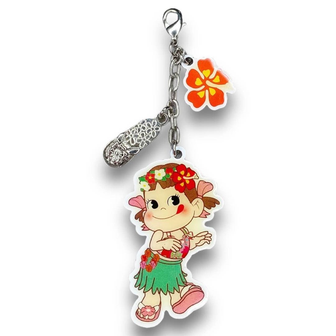 Y2K Japan Peko-chan Character Keychain - Etsy