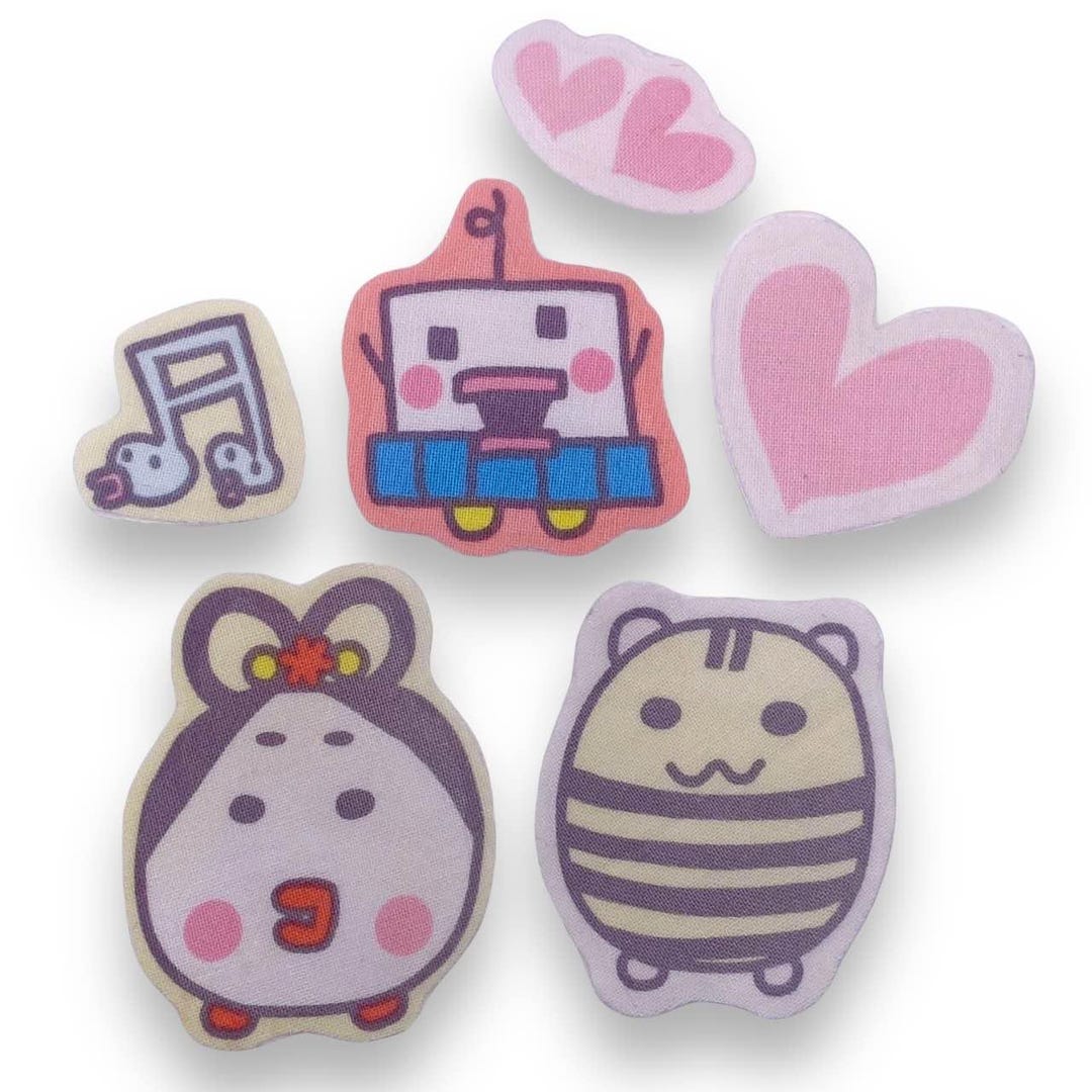 Y2K Tamagotchi Character Iron-on Patch Set - Etsy