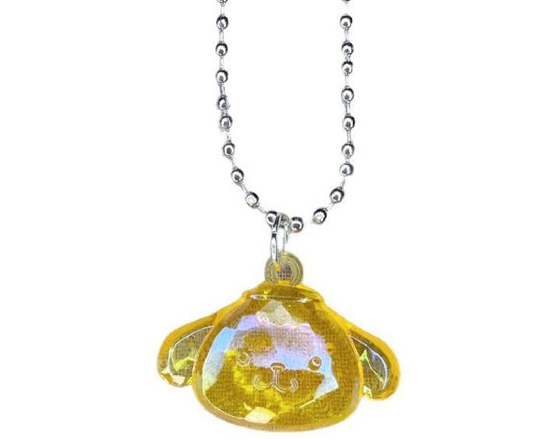 Sanrio Japan Y2K Crystal Pendant Necklace Pompompurin - Etsy