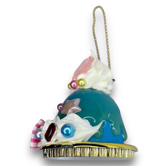 2000s Japan Decoden Sweets Keychain - Star Ice Cream - Gem