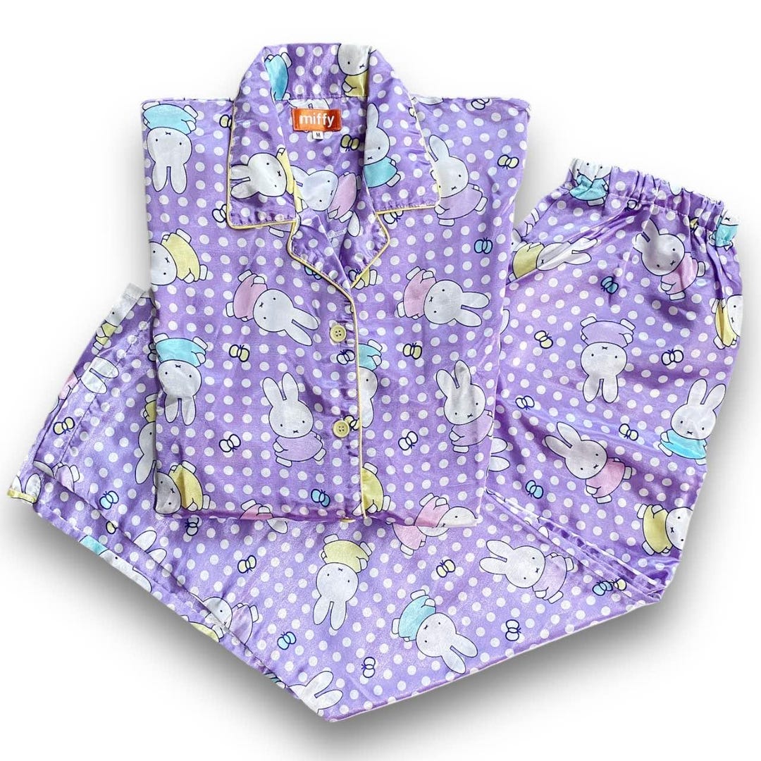 Japan Y2K Miffy Retro Purple Pj Set Sz S/M - Etsy
