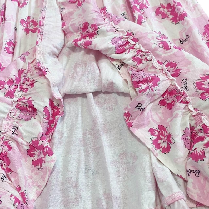 Retro Barbie Floral Hawaiian Gyaru Beach Dress Sz S - Etsy
