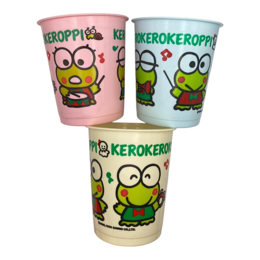 Japan Sanrio Keroppi Vintage Cups Set of 3 - Etsy